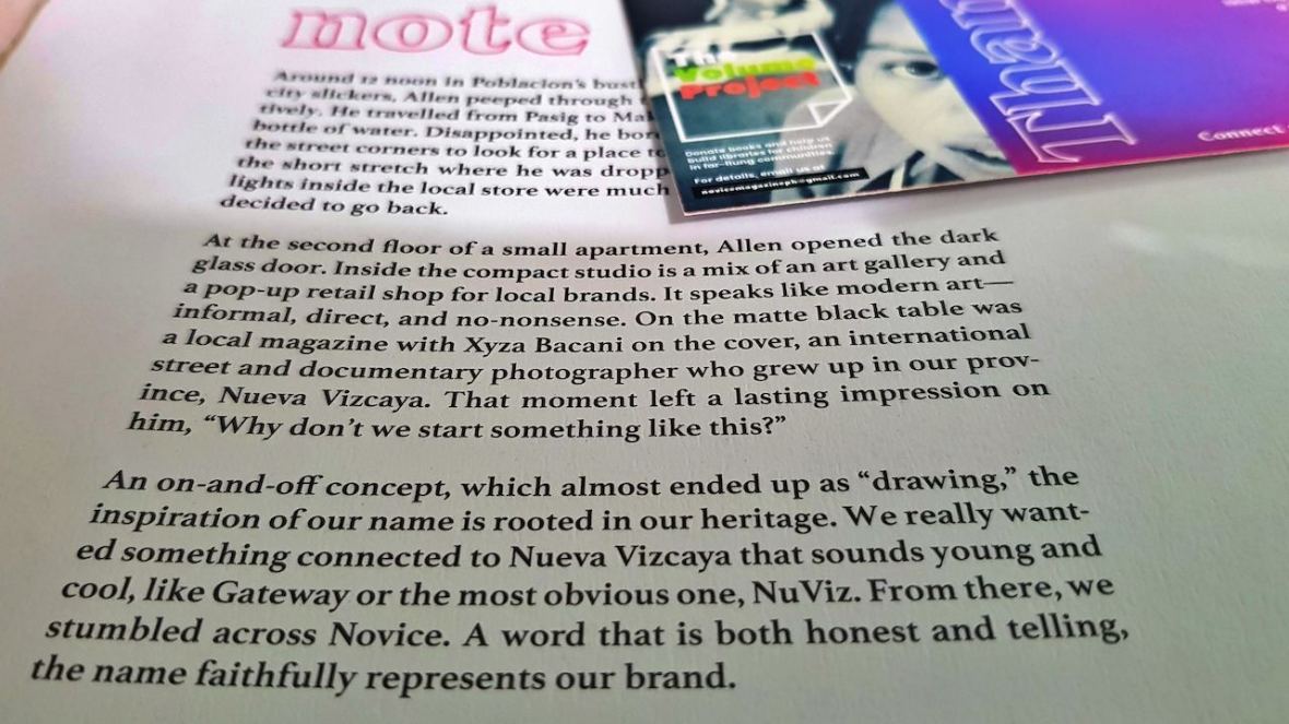 NOVICE is the newest pride of NuViz (Nueva Vizcaya) – VIOLETOLOGY